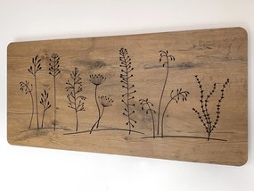 Li-Go "Louka" světelný obraz s baterií 90x42cm varianta ovládání: manuál/pohybové čidlo, provedení povrchu: bříza