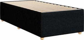 Box spring postel s matrací černá 100 x 200 cm textil 3285548