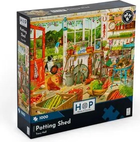 HOP Puzzle Kůlna / 1000 dílků / nepravidelné dílky / plakát A3