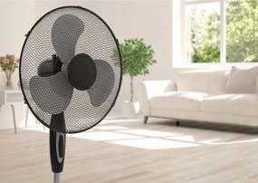 Stojanový ventilátor - černý