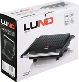 Lund Gril na panini 750 W černý / Kontaktní gril / Nepřilnavý povrch /