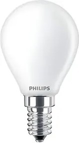 Philips Classic P45 E14 matná / LED žárovka / 6,5W / teplá bílá / nezt