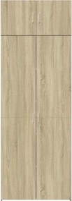Úzká úložná dub sonoma 80x42,5x225 cm kompozitní dřevo 3281352