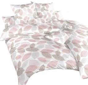 Dadka Povlečení flanel Podzim hnědý  240x220, 2x70x90 cm