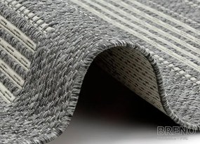 Breno Kusový koberec CASA 601 silver, 80x150 cm, Šedá/Stříbrná