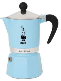 Bialetti Moka kávovar Rainbow na 3 šálky světle modrá