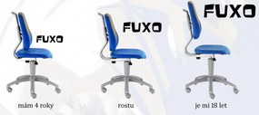 Dětská židle FUXO Alba S-LINE modrá-růžová