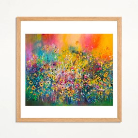 Kati Papp Zemková | Keď slnko zapadá Rám: Černý, Velikost: 40 x 40 cm