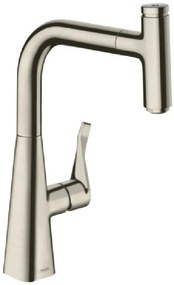 Hansgrohe M71 - Dřezová baterie M7115-H240 s výsuvnou sprškou, sBOX, vzhled nerezu 73802800