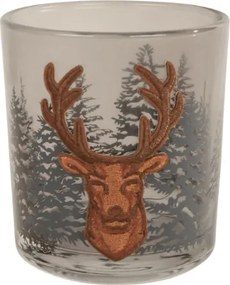 Svícen na čajové svíčky FOREST DEER 9 cm
