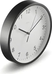 Hama Elba černá / Nástěnné hodiny / průměr 25 cm / tichý chod