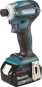 Makita DTD172RTJ AKU rázový šroubovák 1/4" Li-ion LXT 18V/5,0Ah, Makpac
