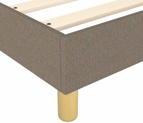 Rám postele s boxspringem taupe 140 x 200 cm textil 3120965
