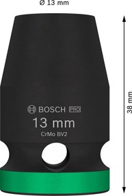 Průmyslová hlavice 1/2" Bosch PRO IMPACT Dostupné varianty: Průmyslová hlavice 1/2" Bosch PRO IMPACT 13 mm