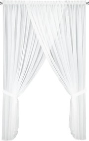 ZÁCLONA NA PÁSCE CAROLINE 400X250 CM BÍLÁ