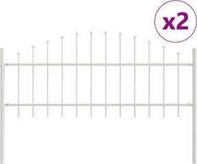 Zahradní plot WOERDEN 2 ks 170 x 115 cm Práškově lakovaná ocel 3360136