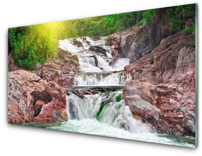 akrylový obraz Vodopád Příroda 100x50 cm