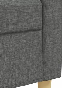 3dílná sedací souprava s podnožkou tmavě šedá textil 3278328