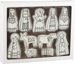 Vánoční Betlém s 11ks figurek – 7,5*3*14 cm
