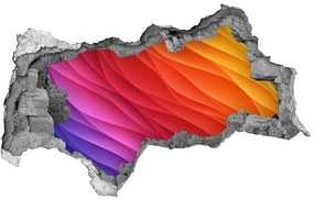 Wallmuralia Nálepka fototapeta 3D výhled Barevné vlny 95x73 cm