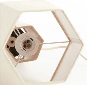 Krémová stolní lampa s textilním stínidlem (výška 50 cm) Musabo – Light &amp; Living