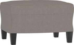 3místná pohovka s podnožkou taupe 180 cm textil 3201096