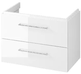 kielle Arkas I - Skříňka pod umyvadlo 79x44x57 cm, 2 zásuvky, lesklá bílá 50011800