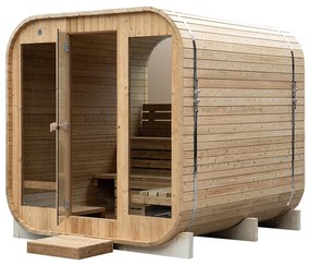 M-SPA - Zahradní sauna čtvercová 240 cm x Ø 210 cm