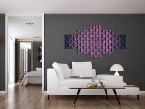 Obraz fialové textury (125x70 cm)