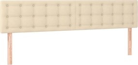 Box spring postel s matrací krémová 160x200 cm textil 3126578