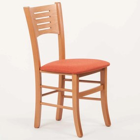 Stima Židle VERONA s čalouněným sedákem Odstín: Olše, Látky: LUX terracotta 10