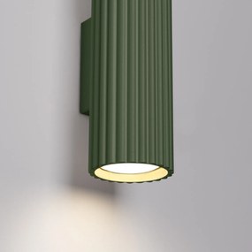 Sollux Lighting Nástěnné svítidlo KARBON 30 olivově zelené
