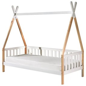 Bílá domečková dětská postel s roštem 90x200 cm Tipi - II. jakost – Vipack