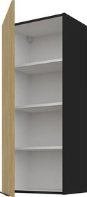 CREMONA cc | horní skříňka 45 G-108 1F policová | 45 cm | EXTRA VYSOKÁ | černá/cremona