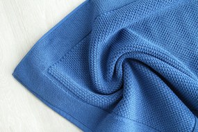 Koupelnová předložka CASA PURA - královská modrá - GOTS