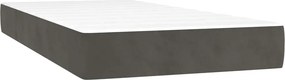 Box spring postel s matrací tmavě šedý 120x190 cm samet 3270458
