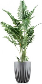 Květináč STRIPPED Eco 39x46,3 cm šedý