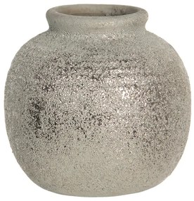 Šedivá váza Thecla s patinou a odřeninami – 8x8 cm