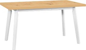 Nábytkáři ORFA OSTENA 5 (OSLO 5) jídelní stůl rozkládací -lamino deska Dub artisan/ nohy bílá dřevo - kolekce &quot;DRE&quot; (K150-Z)