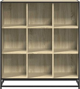 Knihovna dub sonoma 97,5 x 33 x 107,5 cm kompozitní dřevo a kov 3300861