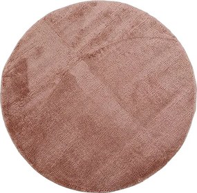 HU Kruhový růžový koberec Plush Deluxe Rozměr: 60x60 cm