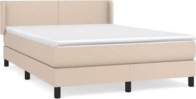 Box spring postel s matrací cappuccino 140x190 cm umělá kůže 3130660