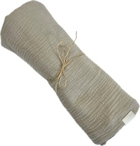 Mušelínový plena 135x135 cm- MIX barev VYBERTE SI BARVU Z BAREVNICE (bavlněný mušelín - gramáž 125g/m2): Šedobéžová