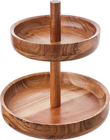 ACACIA Etažér 2-patrový 27 cm