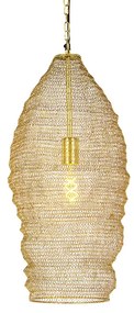 Orientální závěsná lampa zlatá 25 cm - Nidum