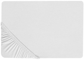 Bavlněné prostěradlo 200 x 200 cm bílé HOFUF Beliani