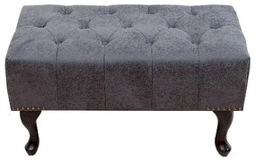 Massive home | Šedá podnožka Chesterfield mikrovlákno