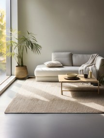 Hanse Home, Kusový koberec Handloom 105961 Dhaka Beige, 80x150, béžová, chodba / předsíň