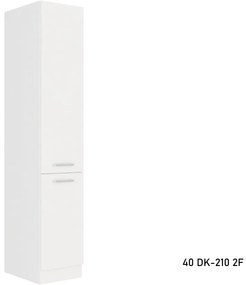 Kuchyňská skříňka vysoká EKO WHITE 40 DK-210 2F, 40x210x57, bílá