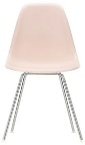 Eames Plastic Chair RE DSX chrom světle růžová Vitra